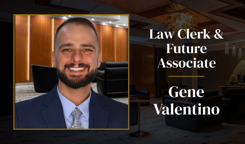 Meet Plakas Mannos’ Law Clerk Gene Valentino